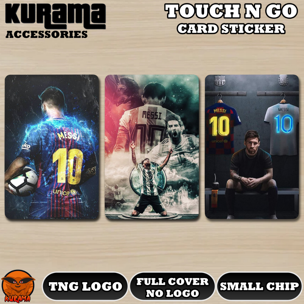 [ LEO MESSI ] Touch n Go Card Sticker Cover / Credit Card Sticker Cover ...