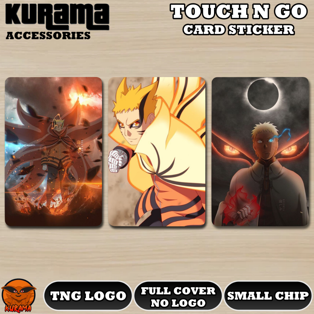 [ Naruto Kurama ] Touch n Go Card Sticker Cover / Credit Card Sticker ...