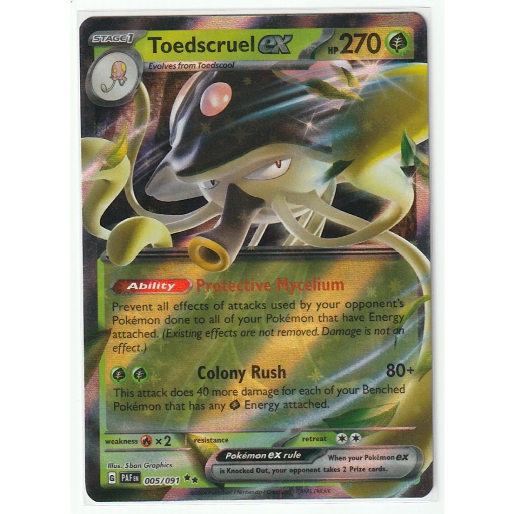 Toedscruel ex (005/091) Ultra Rare | SV4.5 Paldean Fates [Pokemon TCG ...