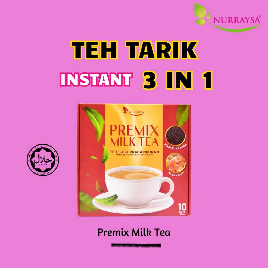 PREMIX MILK TEA TEH SUSU PRACAMPURAN MAKANAN SUNNAH Habbatus SAUDA ...