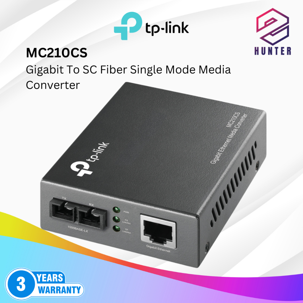 TP-Link Gigabit To SC Fiber Single Mode Media Converter (MC210CS) | Shopee Malaysia