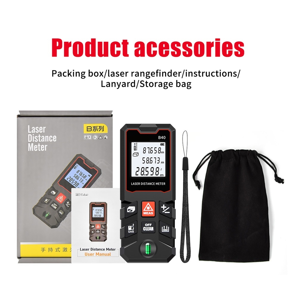 Laser Distance Meter Laser Rangefinder Laser Distance Measurement 40/60 ...