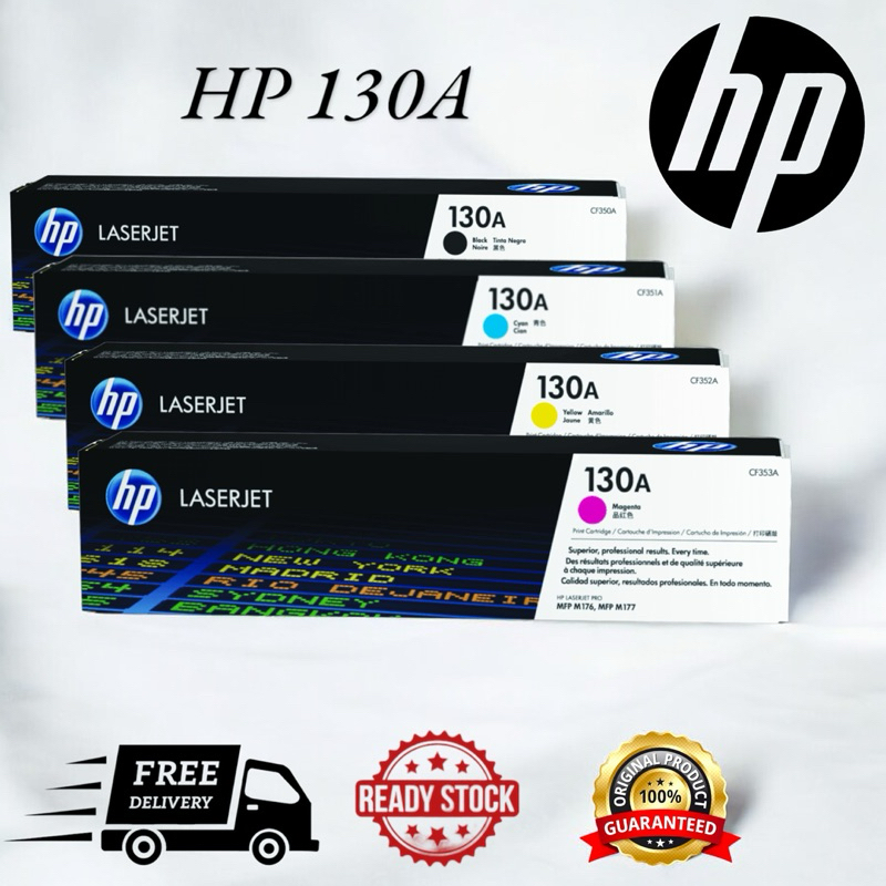 HP 130A Original LaserJet Toner Cartridge HP CF350A / CF351A / CF352A ...