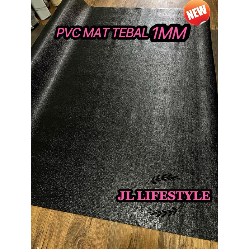 PVC MAT 5 KAKI 1MM TEBAL HIGH QUALITY SEAUAI UNTUK CAR MAT LANTAI DAN ...