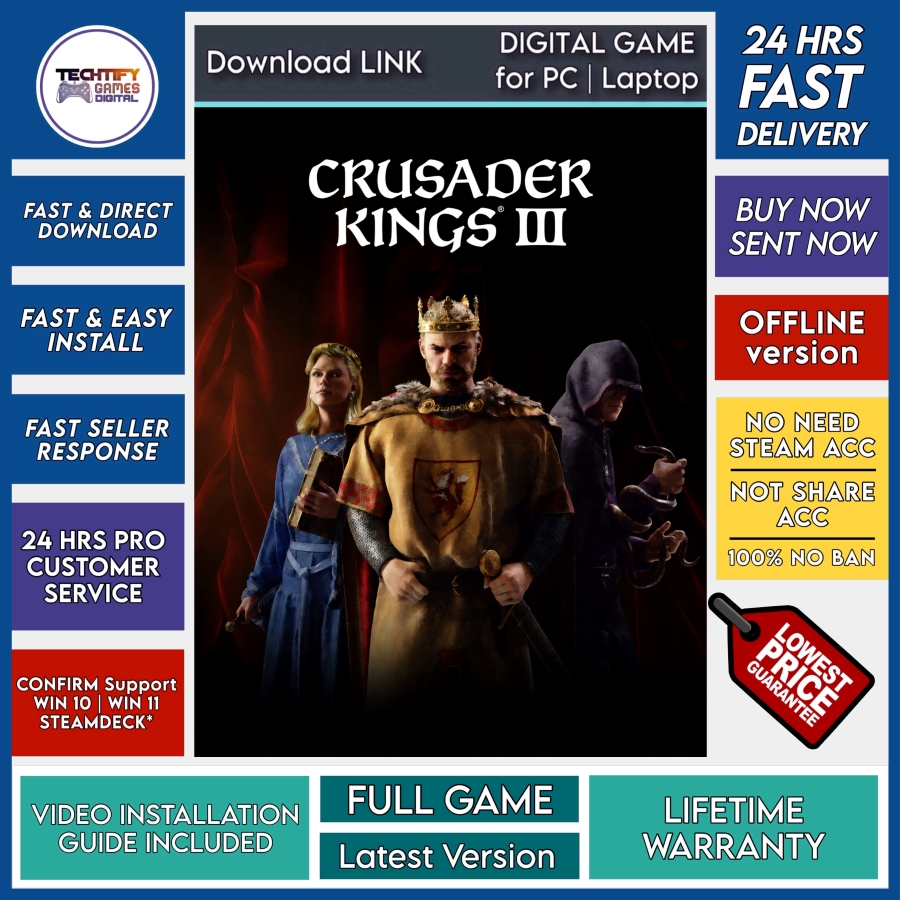 🔥【PC】Crusader Kings 3 Royal Edition (MOD + DLC) - Full Game [Instant ...
