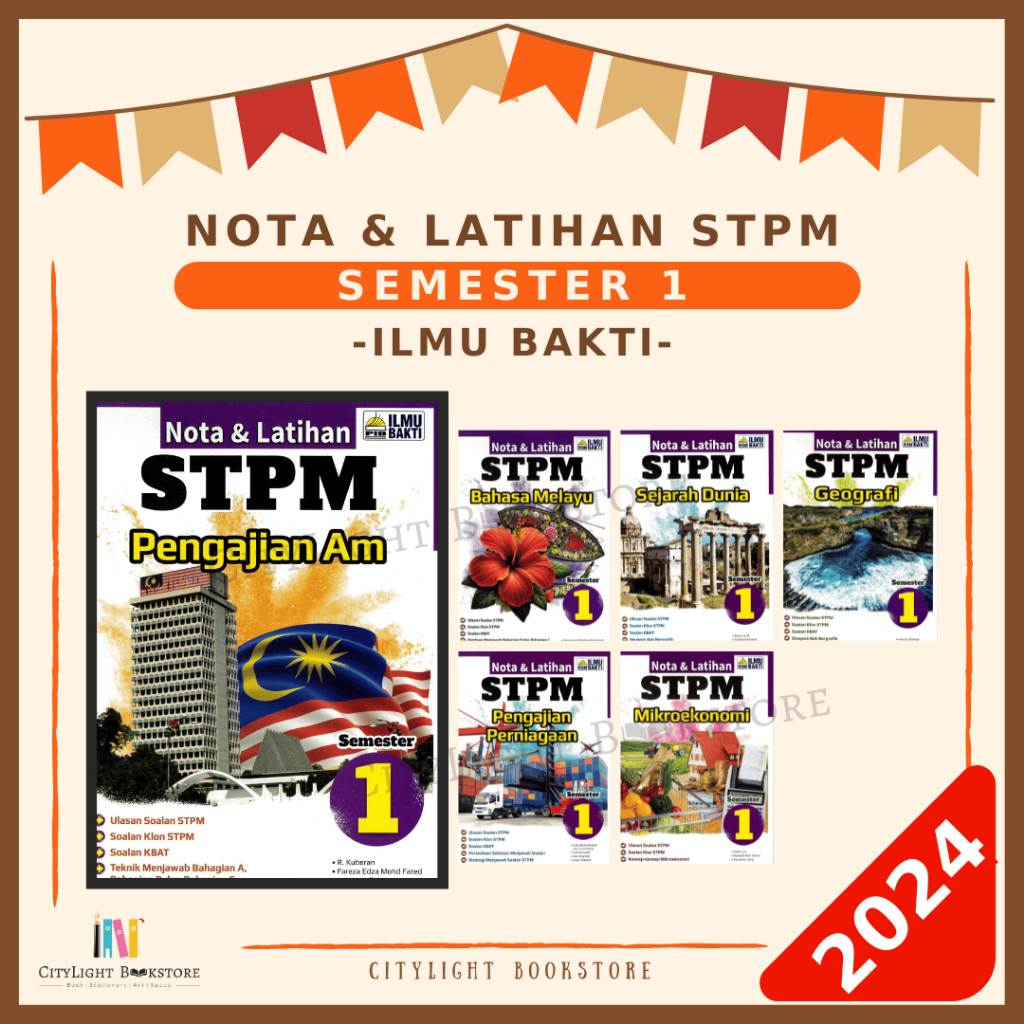 [CITYLIGHT] Buku Latihan 2024: Nota & Latihan STPM Semester 1 - Ilmu Bakti | Shopee Malaysia