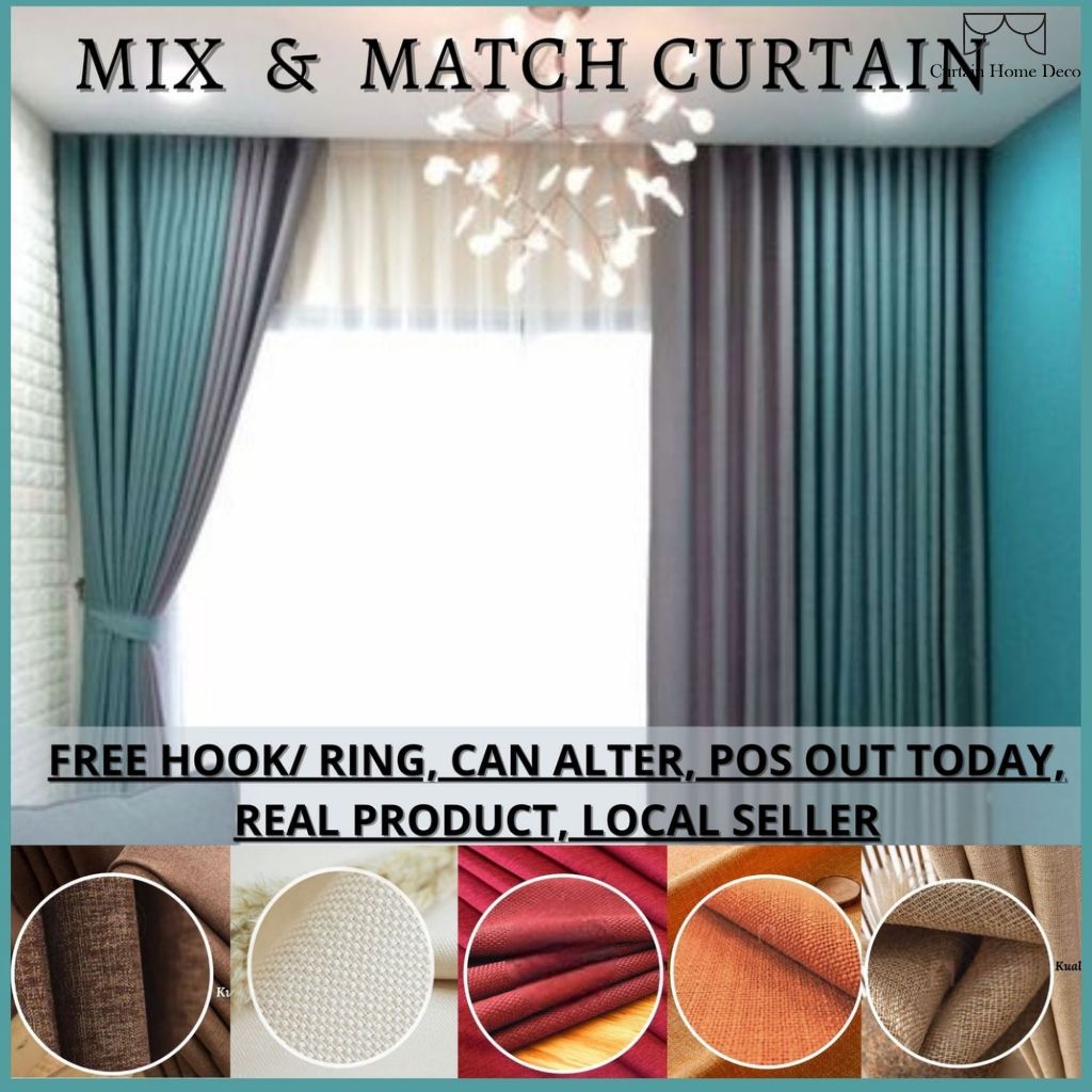 Langsir NEXUS 80% Blackout | Hook/Ring, Sliding Door, Tingkap | Shopee ...