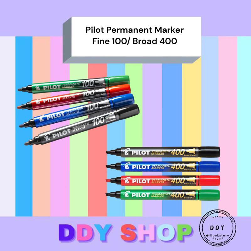 Pilot Permanent Marker Broad Fine Marker (4pcs per set) | Shopee Malaysia