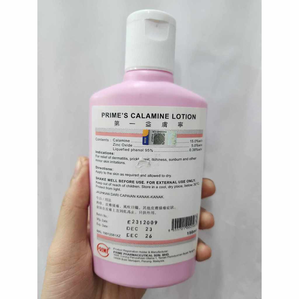 PRIME'S CALAMINE LOTION 150ML | Shopee Malaysia