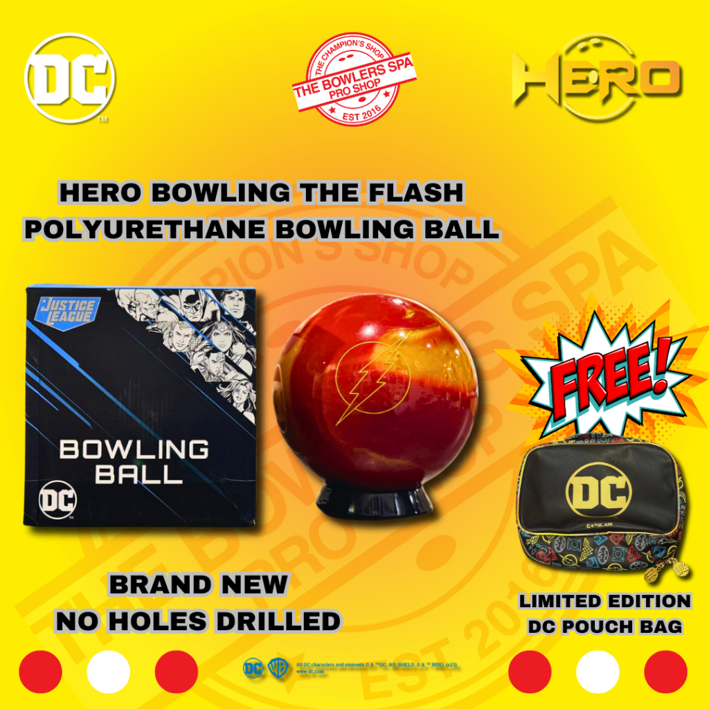 HERO BOWLING THE FLASH POLYURETHANE BOWLING BALL | Shopee Malaysia