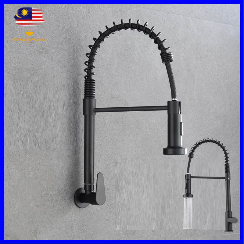 Spots Dual Mode Water Outlets Faucet Pull Out Kitchen Faucet Pillar ...