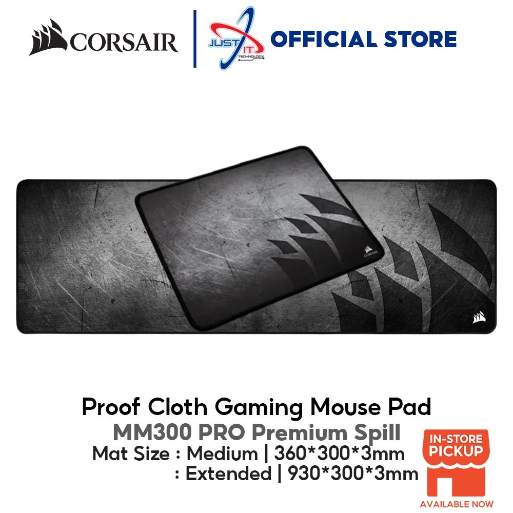 Corsair Spill Proof Gaming Mouse Pad - Medium/Extended Size MM300 Pro | Shopee Malaysia