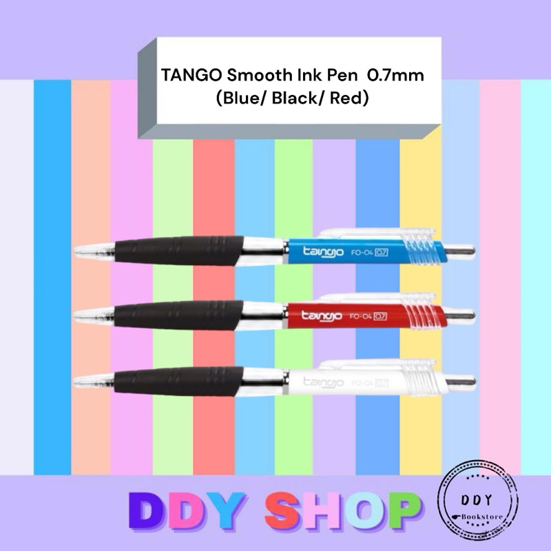 【Ready Stock】TANGO Smooth Ink Pen 0.7mm (Blue/ Black/ Red) | Shopee ...