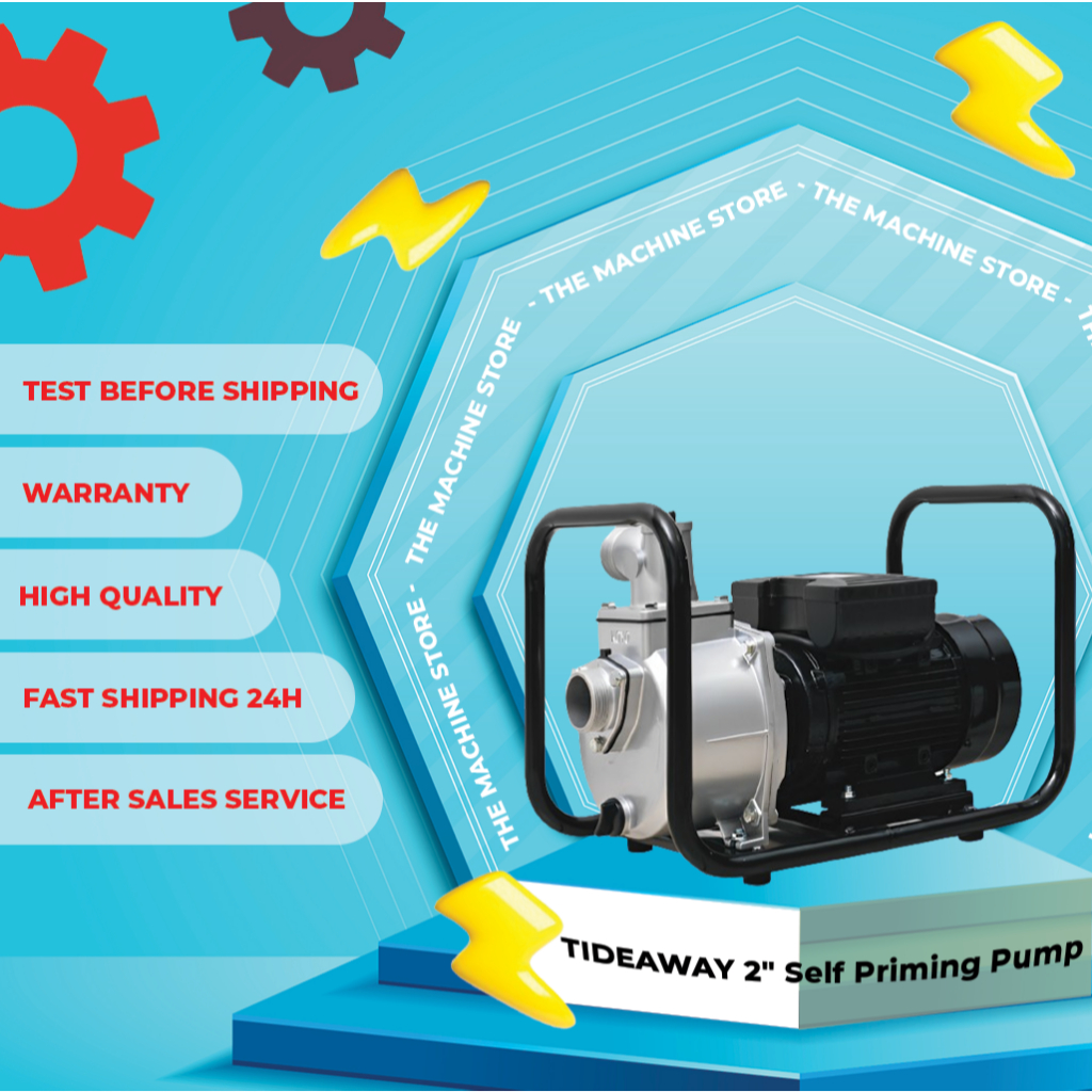Tideway 2" Self Priming Pump c/w 3HP/2P Motor Garden Sprinkler Kebun ...