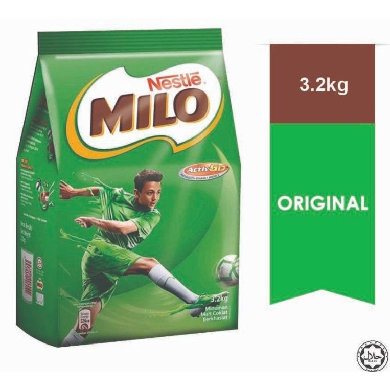 NESTLÉ MILO CHOCOLATE MALT POWDER Soft Pack 3.2kg(Exp:02/2025) | Shopee ...