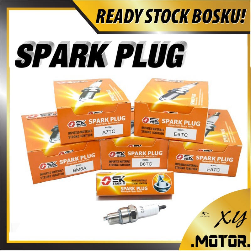 SPARK PLUG EX5 KRISS WAVE LC135 Y125Z Y15 SRL110 RG VF3I MESIN RUMPUT ...