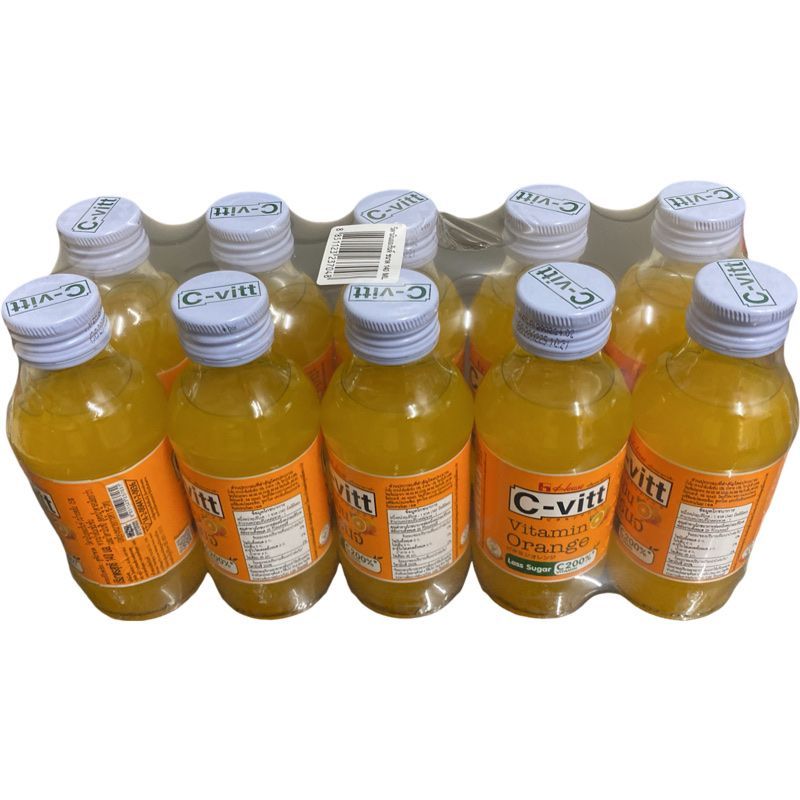 (237031) C Vitt 维他命橙 140ml 10 瓶 expiry date 28-2-2025 C Vitt Vitamin ...