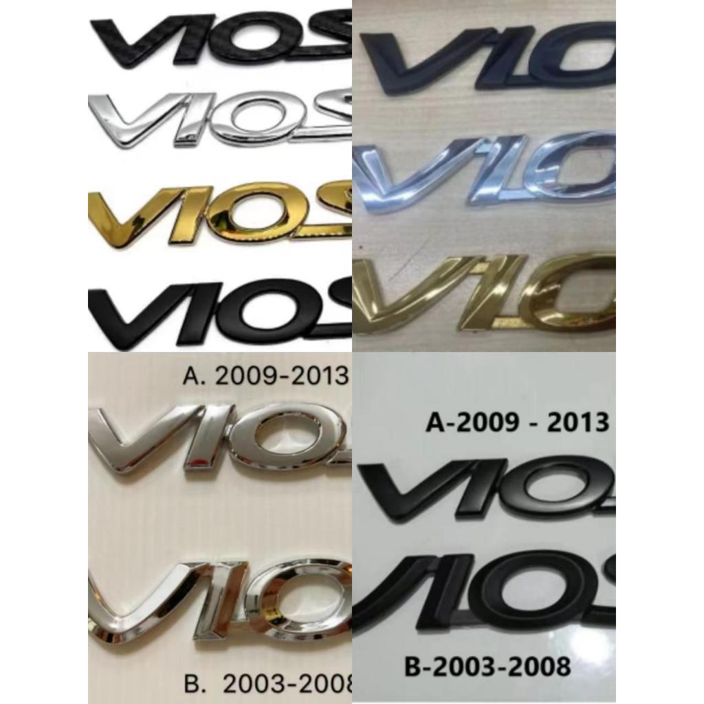 Toyota vios 2003 to 2025 Chrome Black Carbon Gold Emblem LOGO | Shopee ...