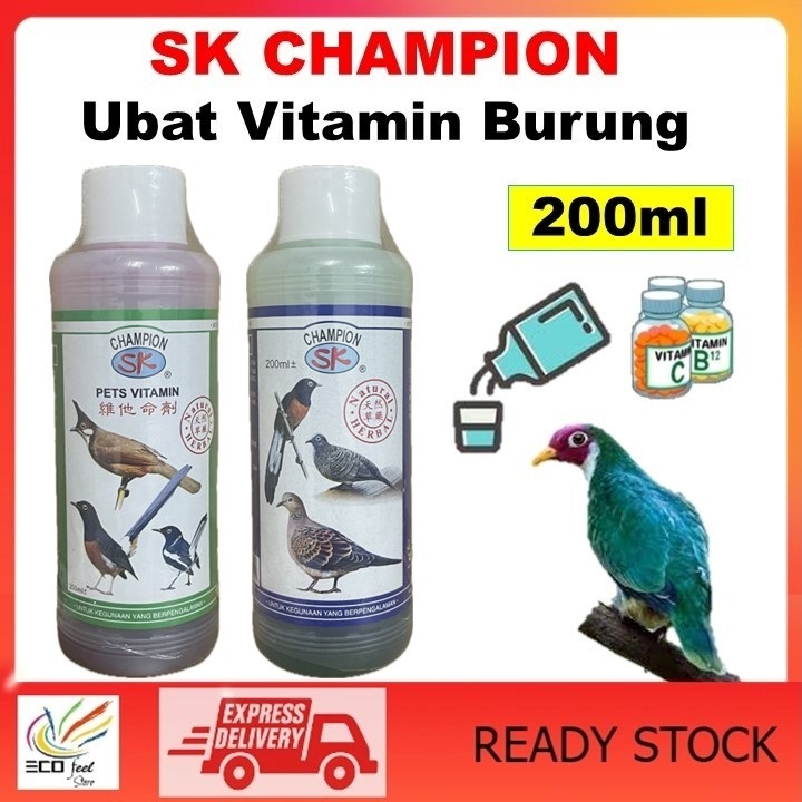 SK CHAMPION- Bird Vitamin / Vitamin Burung (200ml) | Shopee Malaysia