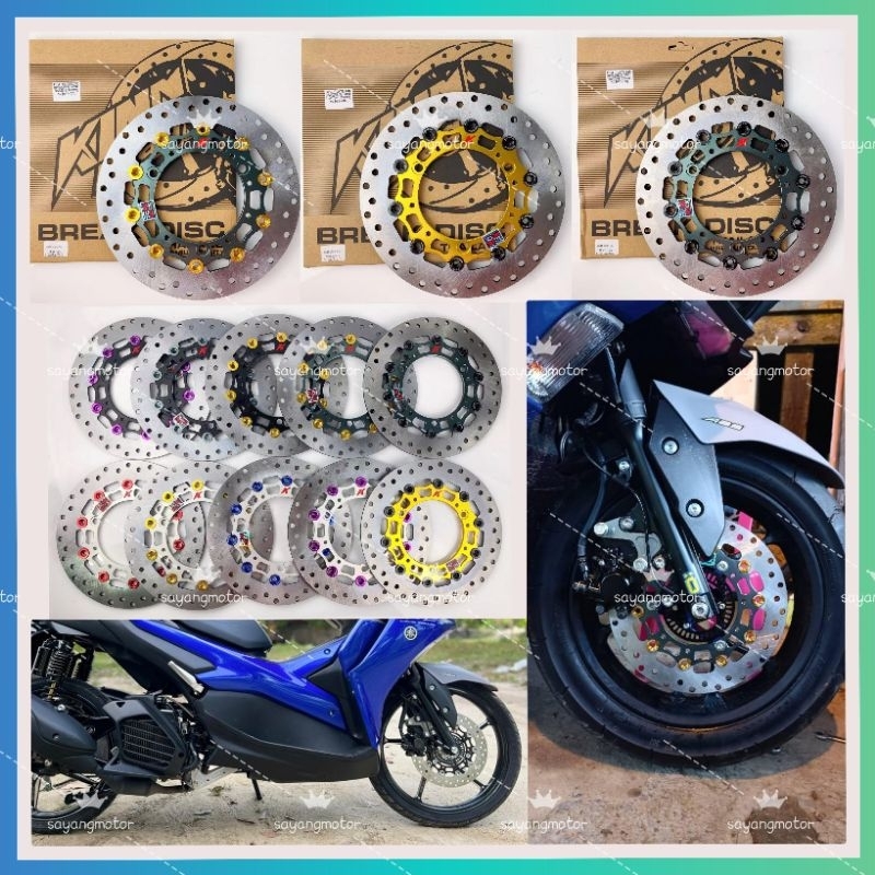 KING DRAG 260MM NMAX NVX155 FRONT DISC PLATE YMH NVX155 V1 V2 FRONT ...