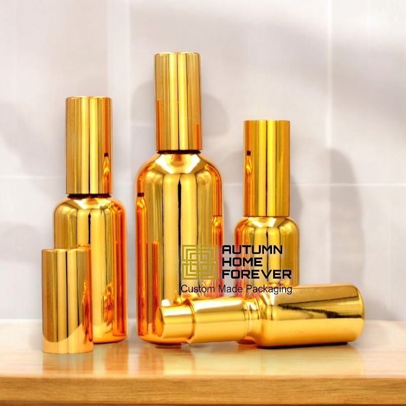 Gold Spray/Pump Bottle, Silver Spray Bottle 5ml 10ml 15ml 20ml 30ml ...