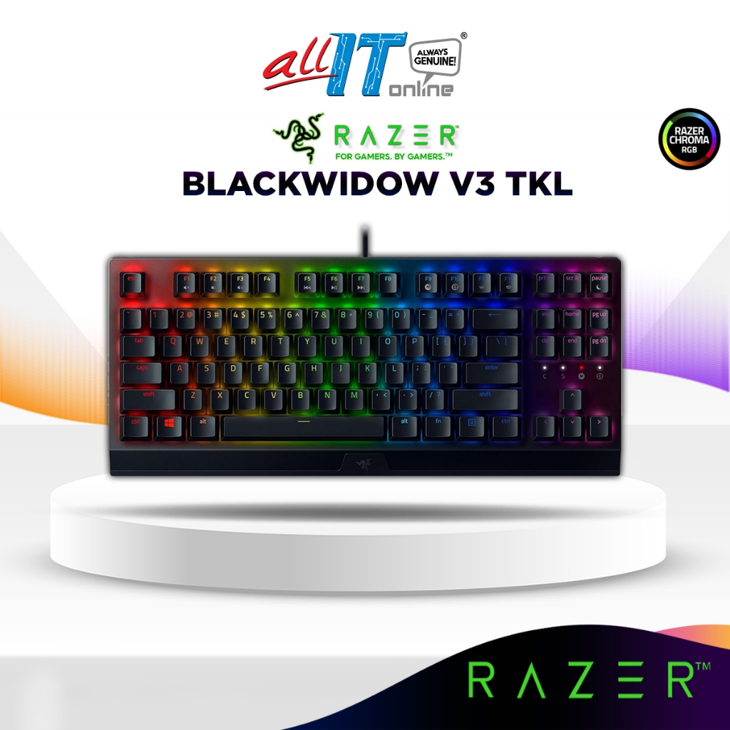 Razer Blackwidow V3 TKL Tenkeyless Wired Gaming Keyboard | TKL | Chroma ...