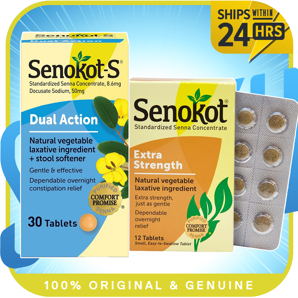 Senokot S Dual Action Natural Vegetable Laxative Ingredient Plus Stool ...