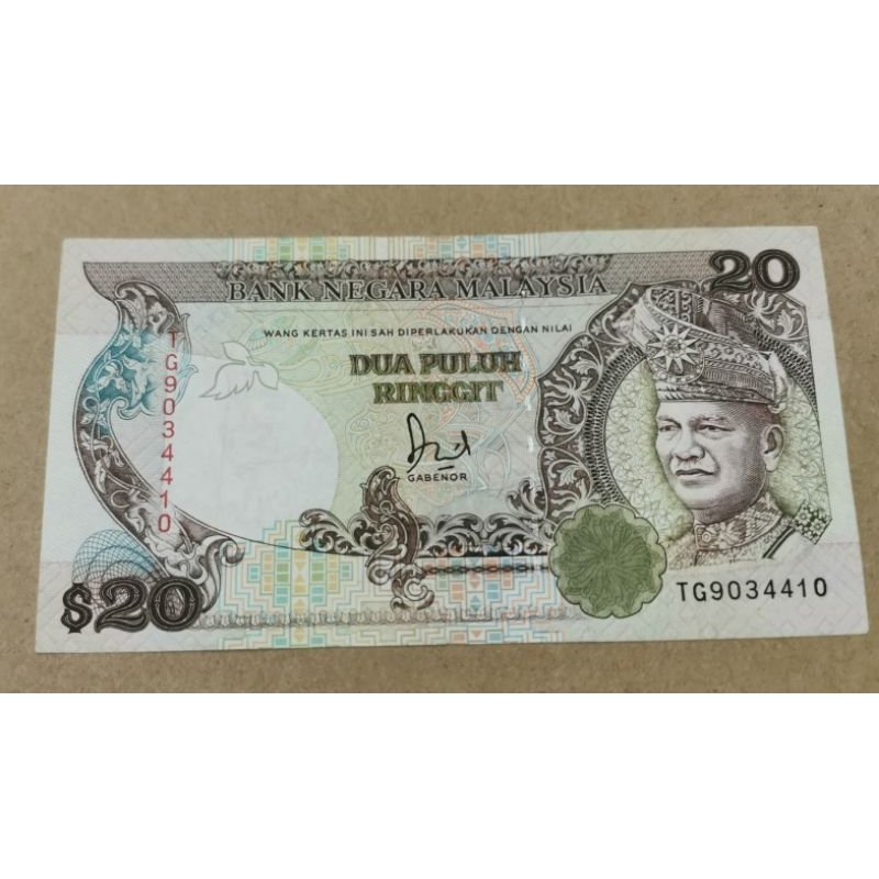 Banknote Malaysia Rm20 Siri 6 TG9034410 Seperti di gambar | Shopee Malaysia