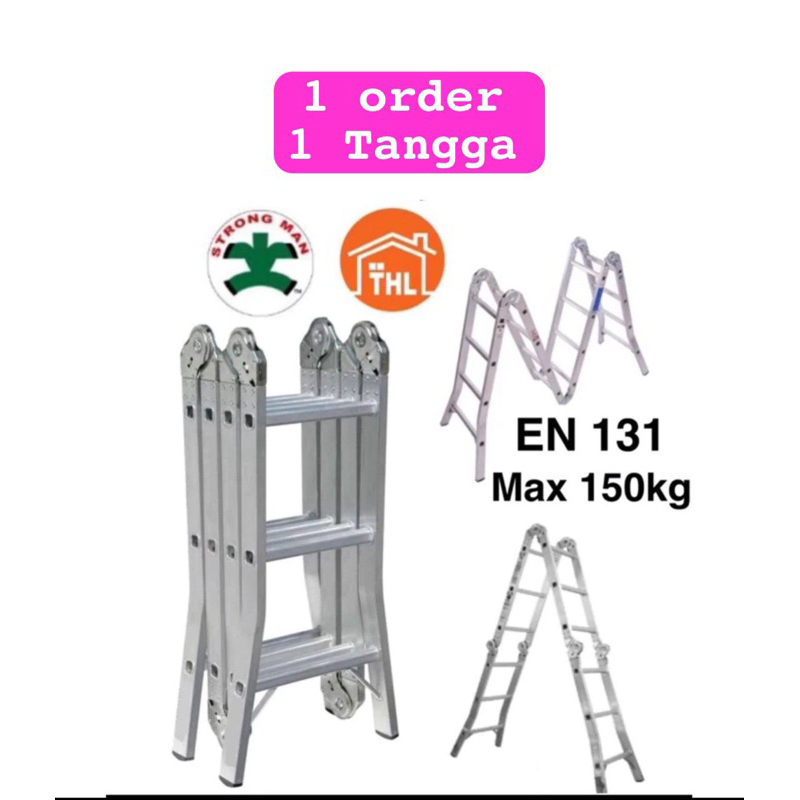 STRONGMAN (NIETZ) / SUMO King Heavy Duty Multi Purpose Ladder # Tangga ...