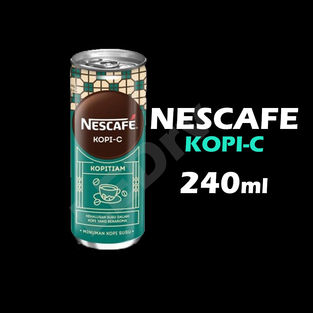 Nescafe Kopi-C Kopi C coffe milk 240ml soft drink Flavour coke tin can ...