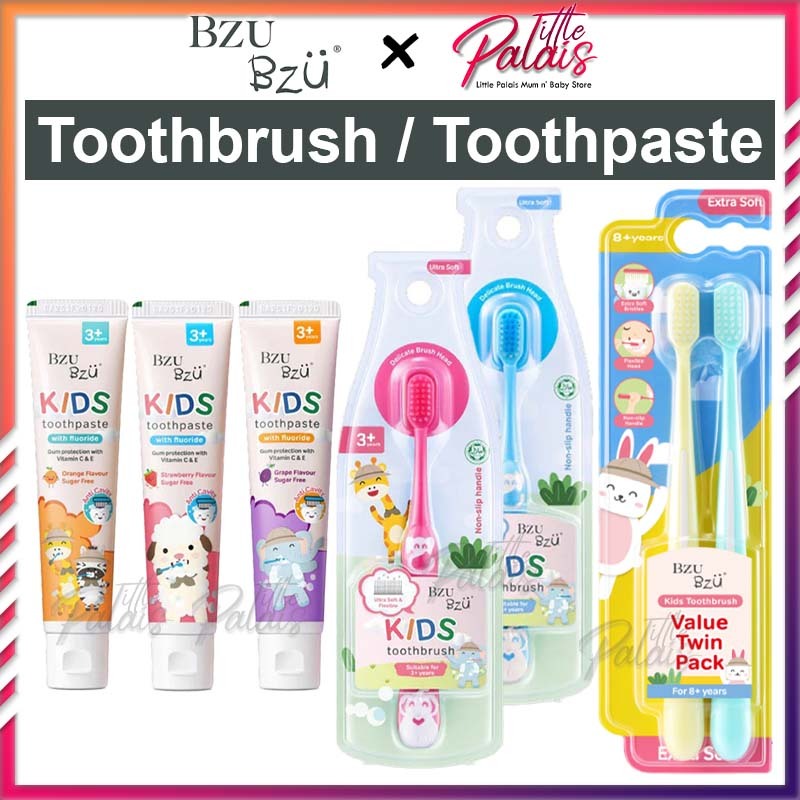 BZU BZU Baby Kids Toothpaste Ultra Soft Toothbrush Berus Gigi | Shopee ...