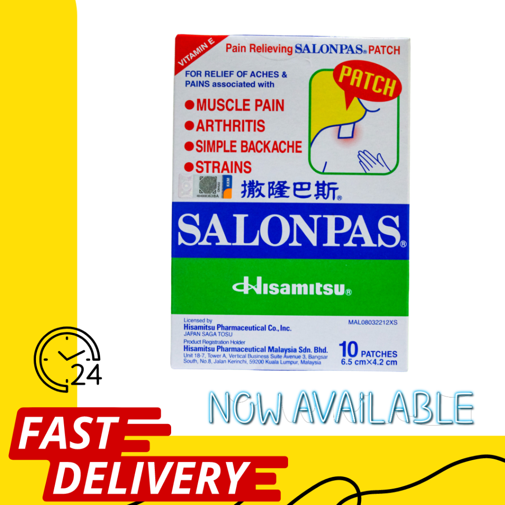 [PAIN RELIEF/MUSCLE PAIN/BACKACHE] Hisamitsu Salonpas 10 Patches ...