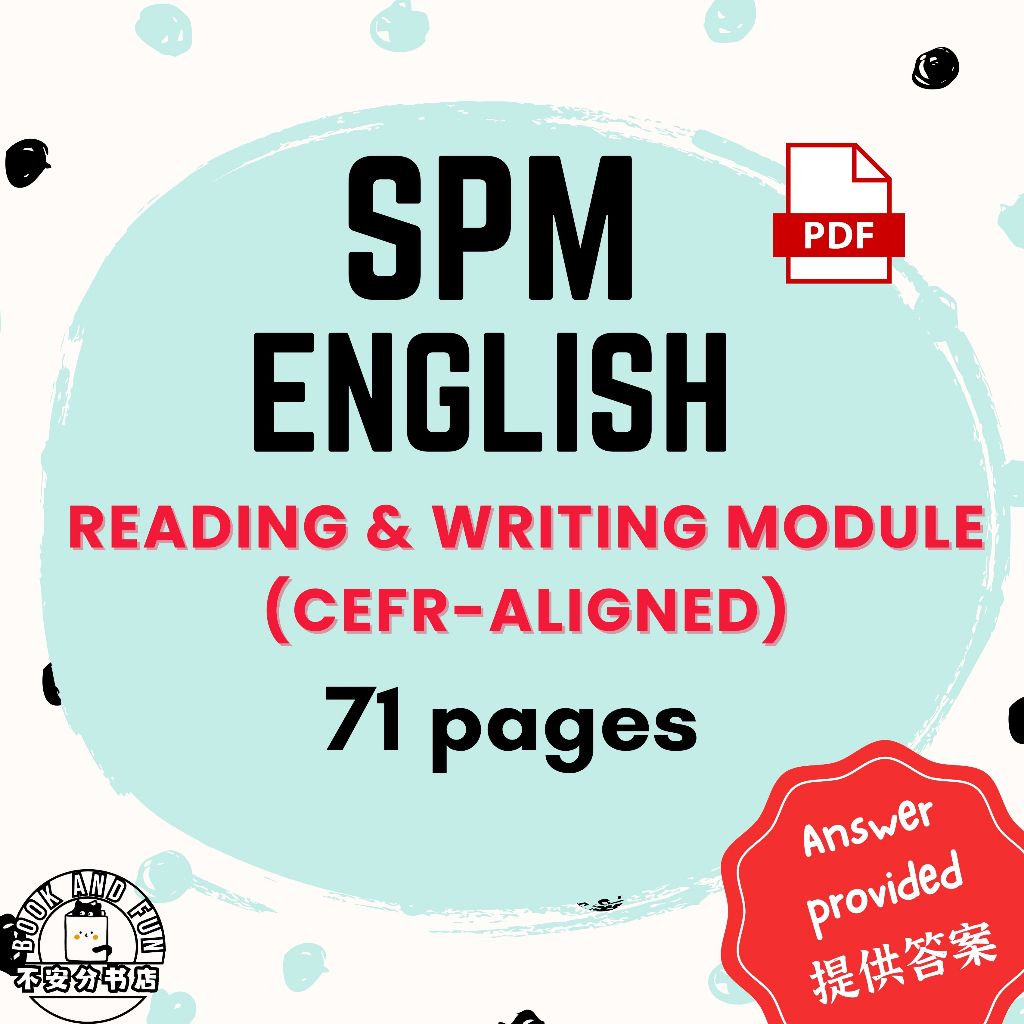 (PDF) SPM ENGLISH READING & WRITING MODULE CEFR-ALIGNED Form 4 & 5 KSSM ...