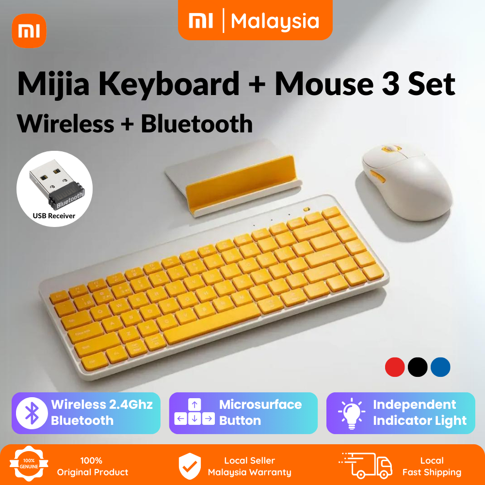 Xiaomi Mijia Portable Dual Mode Keyboard 2.4GHz Mi Mouse 3 Keyboard ...
