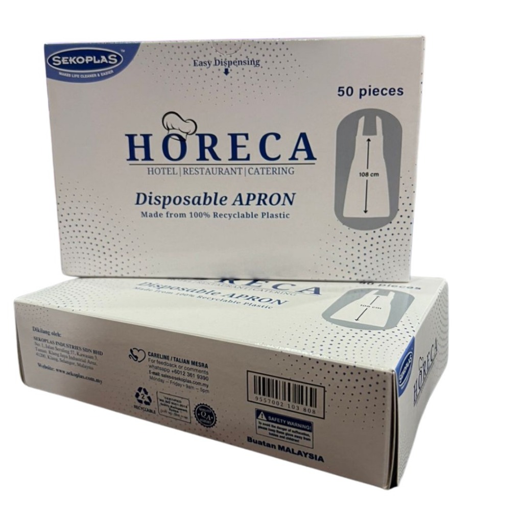 Horeca Apron Pakai Buang Disposable Apron By Sekoplas | Shopee Malaysia