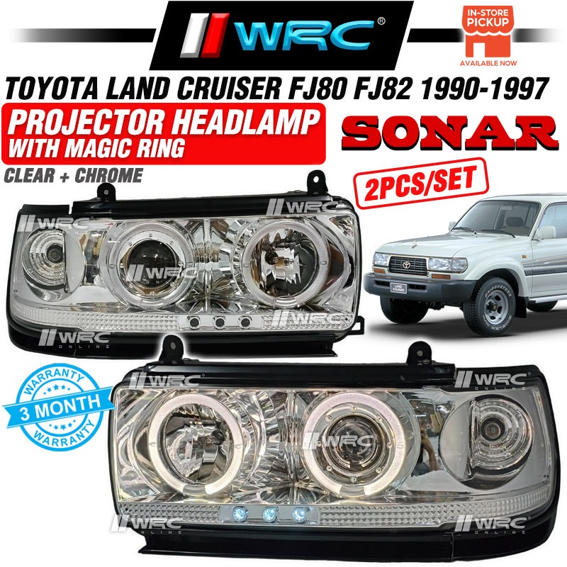 Sonar Toyota Land Cruiser FJ80 FJ82 1990 - 1997 Projector Headlamp With ...
