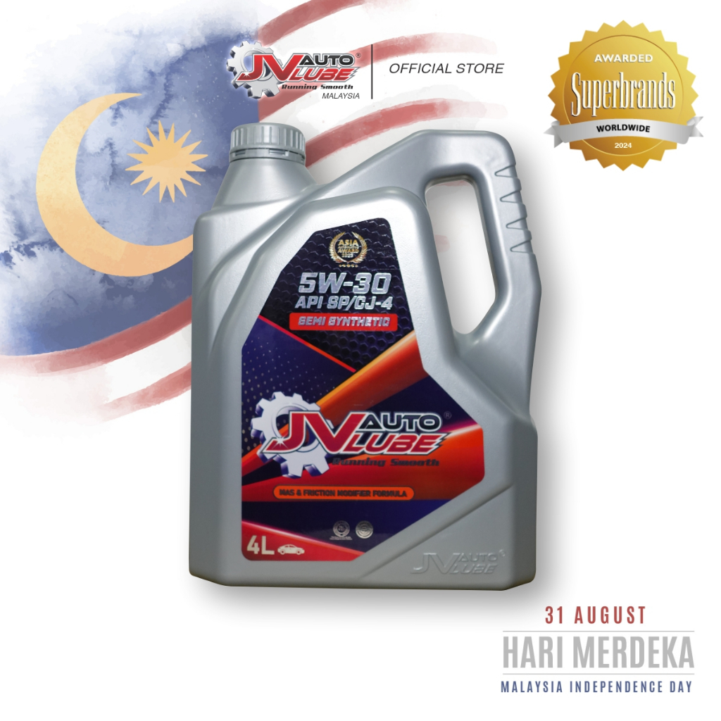 JV Auto Lube Set 5W-30 Semi(1Bottle) + Engine Flush(1Bottle) + Premium ...