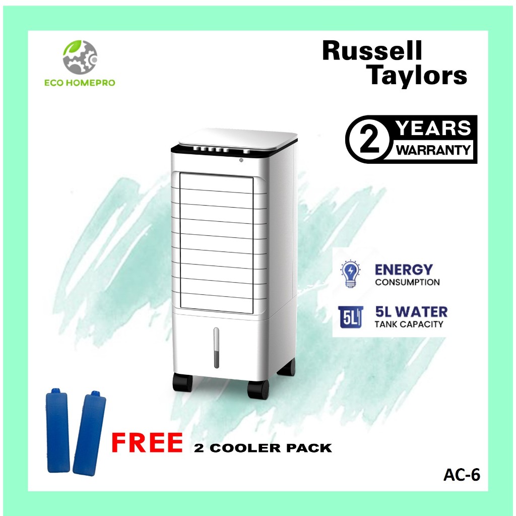 RUSSELL TAYLORS 5L 3SPEED ICOOL AIR-COOLER AC-6 (WHITE) | Shopee Malaysia