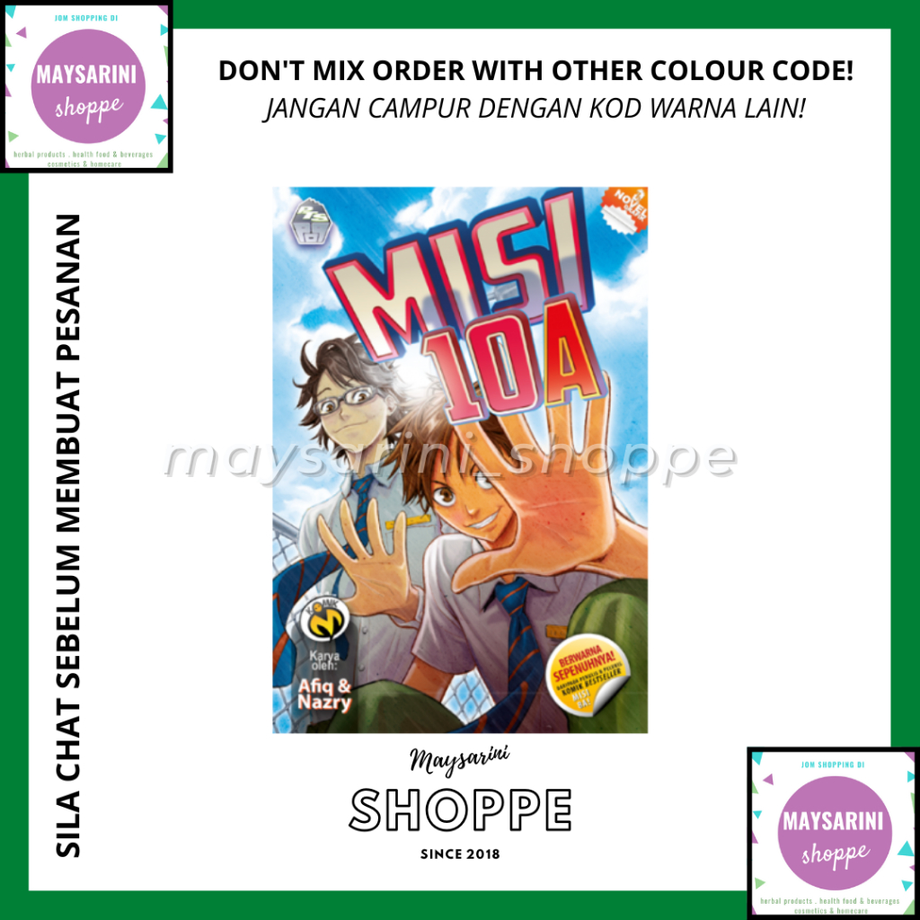 Komik M: Misi 10A - Edisi Kemas Kini oleh Afiq & Nazry | Shopee Malaysia