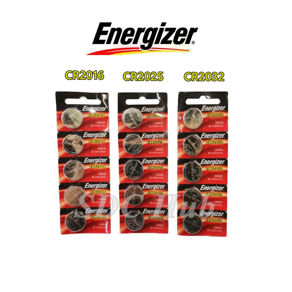 【Ready Stock】5pcs/pack EnergizerCR2032/CR2025/CR2016 3V Lithium Button Cell Battery | Shopee ...