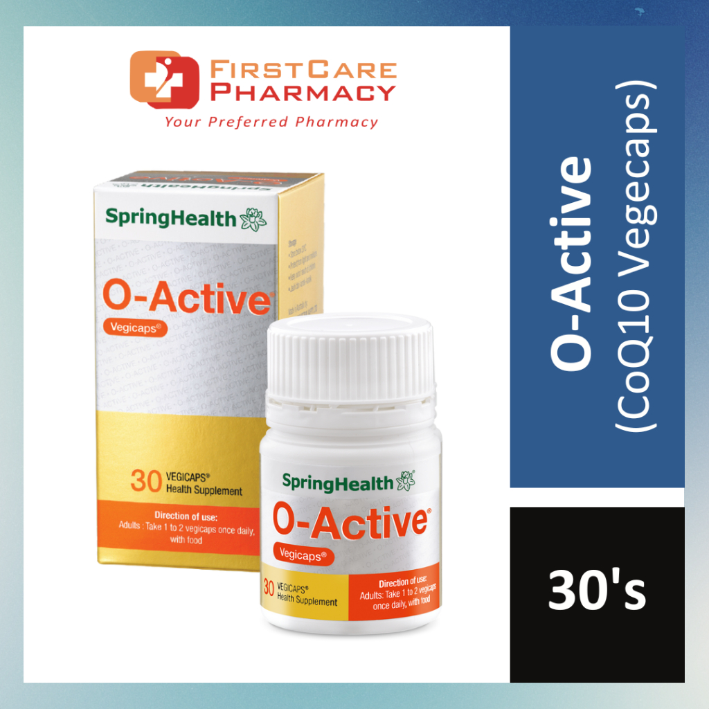 SPRING HEALTH O-ACTIVE COQ10 + VITAMIN E (30 VEGECAPS) | Shopee Malaysia