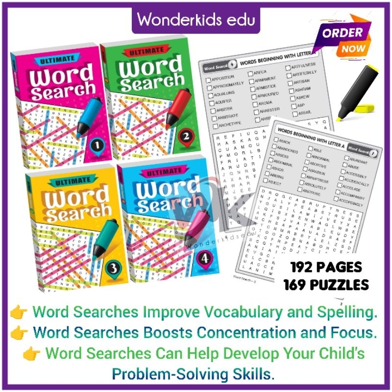Ultimate Word Search Book | Brain Boosting | Word Games | Puzzle for ...