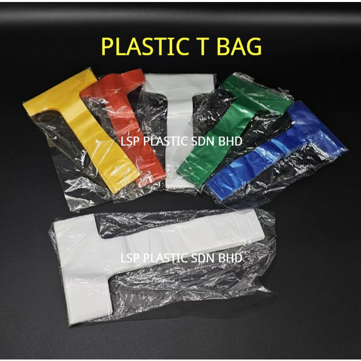 T Bag Plastic for PP CUP / Plastic T / Handle Bag (100pcs±)---Green ...