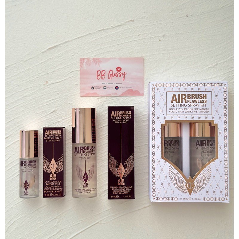 Mini Size CHARLOTTE TILBURY CT Airbrush Flawless Setting Spray 15ml ...