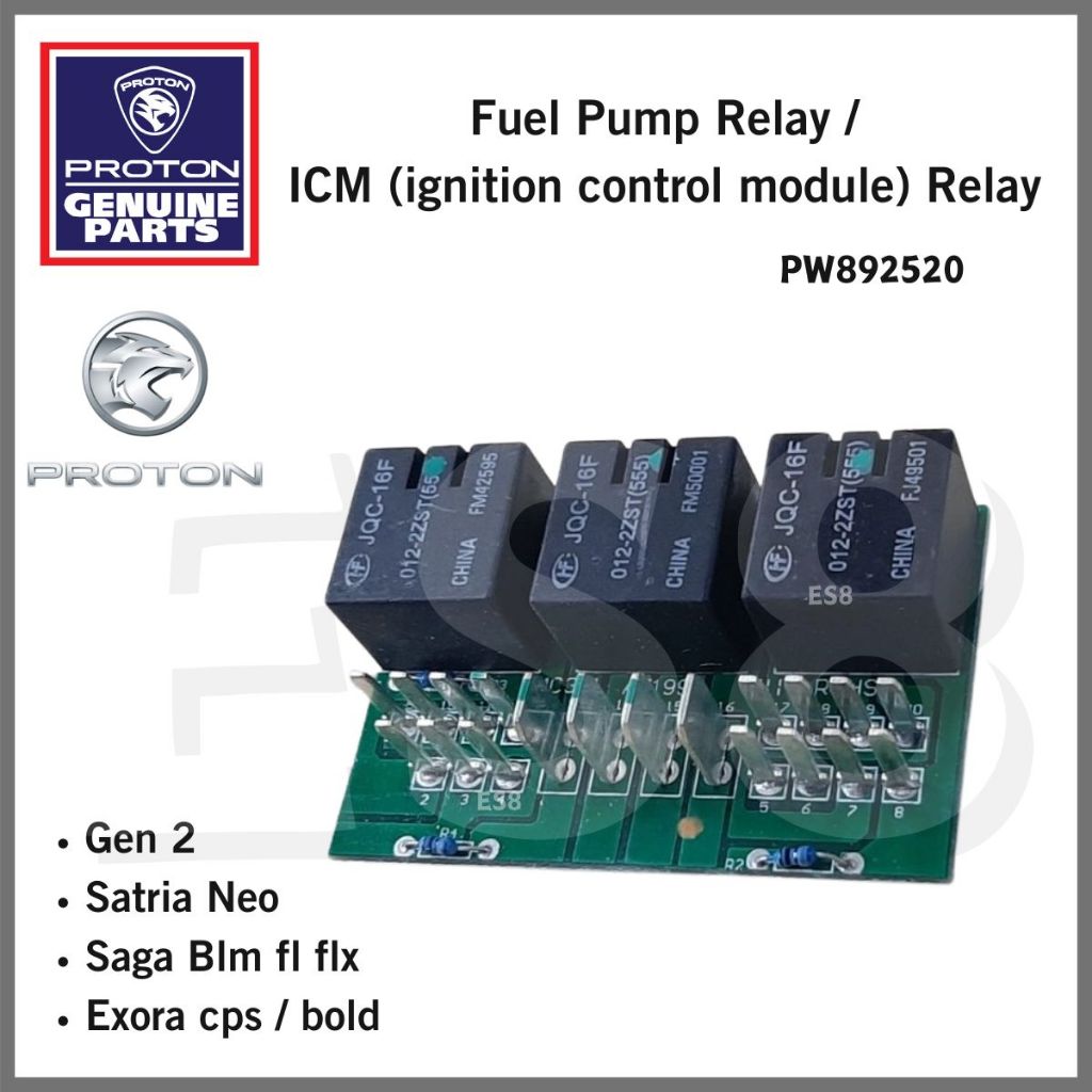 Proton Gen2, Satria Neo, Exora, Saga Blm & Flx Fuel Pump Relay /ICM ...