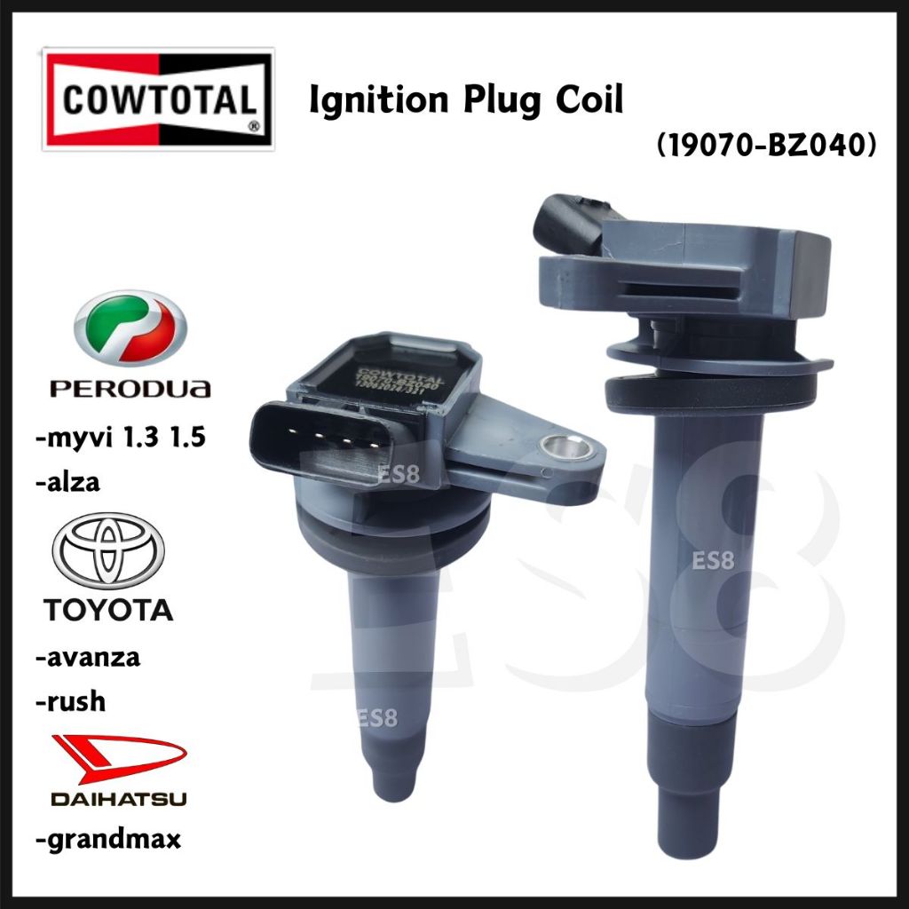 Cowtotal Ignition Plug Coil (4pin) 19070-BZ040 Toyota Avanza Perodua ...