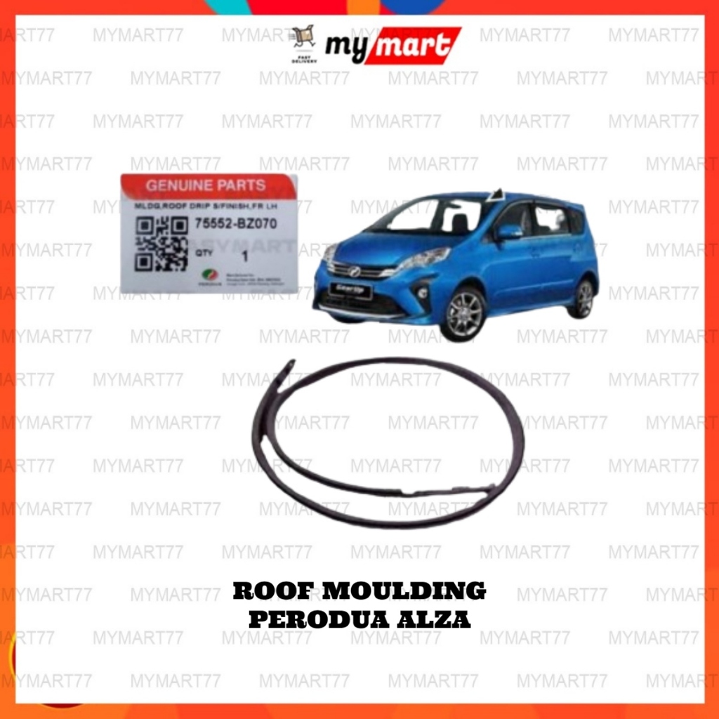 PERODUA ALZA ROOF MOULDING LINING RUBBER GETAH BUMBUNG ORIGINAL KIRI ...