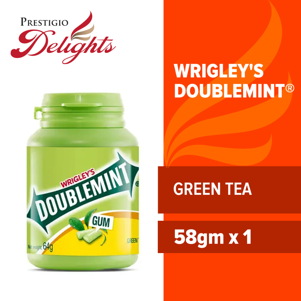 Wrigley's Doublemint Chewing Gum Green Tea Bottle 58g | Shopee Malaysia