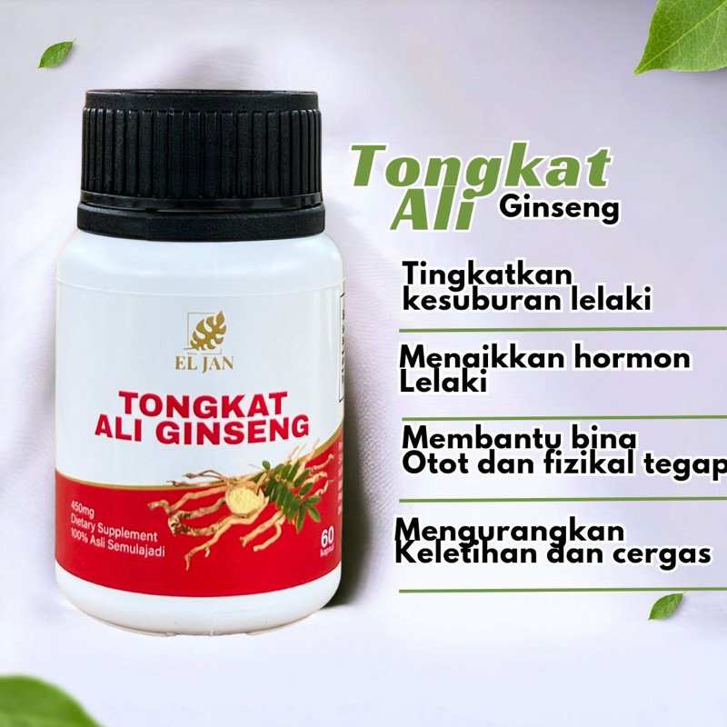 Tongkat Ali Ginseng 60 Kapsul 450mg | Shopee Malaysia