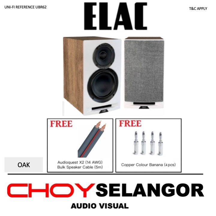 ELAC Uni-Fi Reference UBR62 Bookshelf Speaker 2pcs | Shopee Malaysia